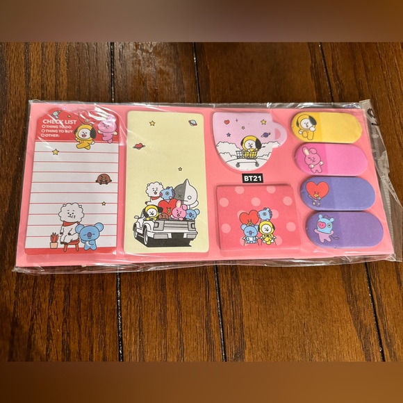 BT21 | Office | Bt2 Sticky Notes | Poshmark
